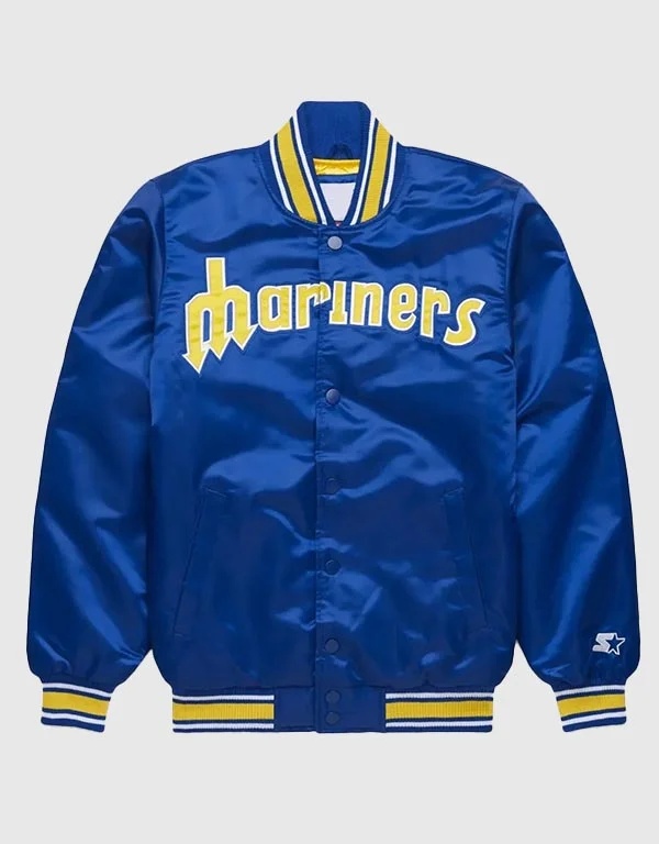 Seattle Mariners Classic Royal Blue Satin Jacket